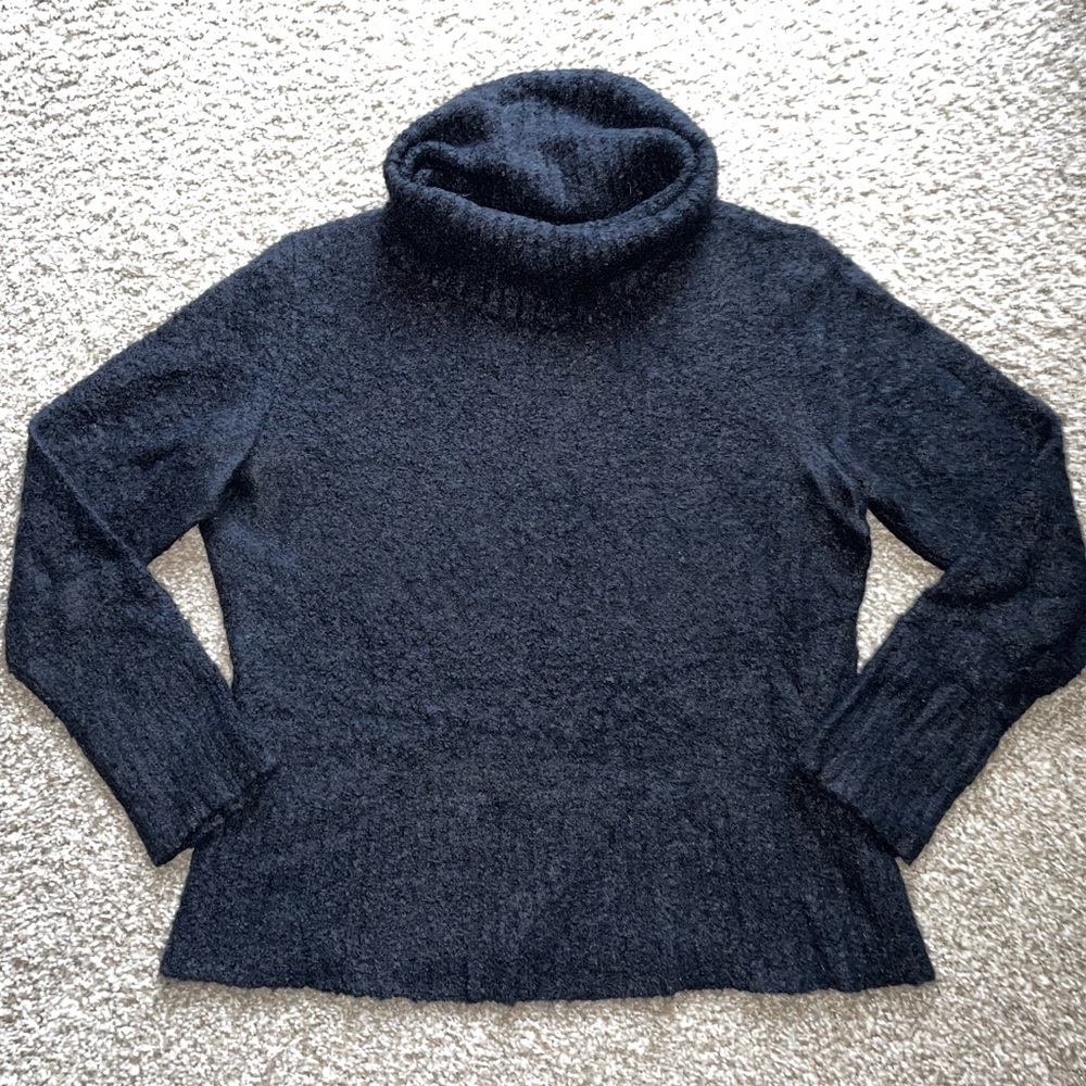 Baby Alpaca Peruvian Connection Black Cropped Turtlen… - Gem